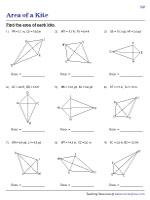 Geometry Worksheet Kites Answers