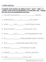 Collocation Worksheets