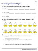 Counting Backward Worksheets