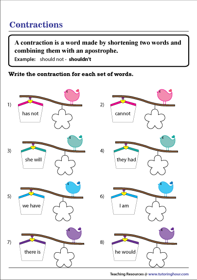 writing-the-contracted-form-of-words-worksheet