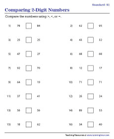 First Grade Math Worksheets
