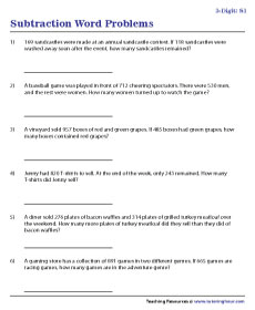 Third Grade Math Worksheets