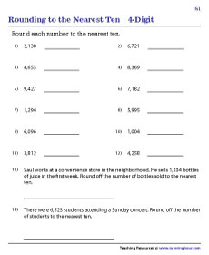 Third Grade Math Worksheets