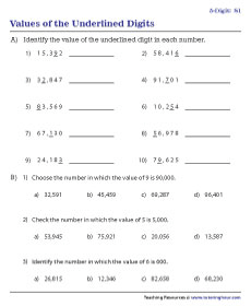 Fourth Grade Math Worksheets