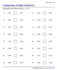 Fourth Grade Math Worksheets