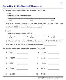 Fourth Grade Math Worksheets