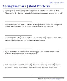 Fifth Grade Math Worksheets