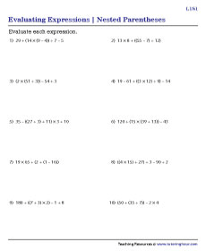 Fifth Grade Math Worksheets