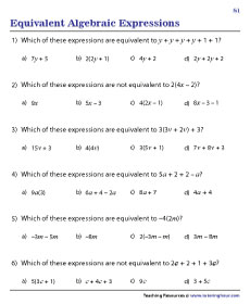 Sixth Grade Math Worksheets