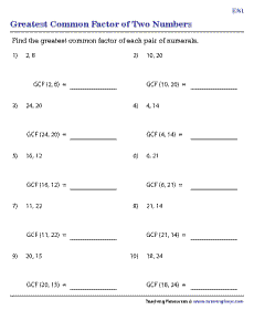 Sixth Grade Math Worksheets