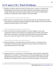 Sixth Grade Math Worksheets