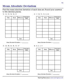 Sixth Grade Math Worksheets