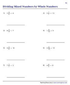 Sixth Grade Math Worksheets