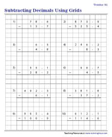 Sixth Grade Math Worksheets