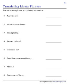 Sixth Grade Math Worksheets