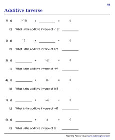 Seventh Grade Math Worksheets
