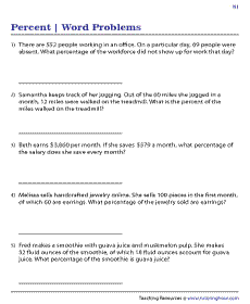 Seventh Grade Math Worksheets