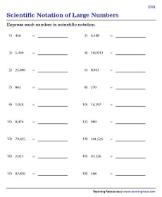 Eighth Grade Math Worksheets