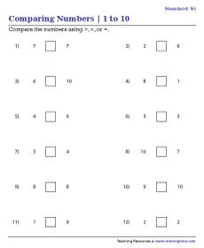 Kindergarten Math Worksheets