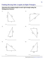 Pythagorean Theorem Worksheets