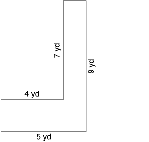Area of Rectilinear Figures | Customary Units