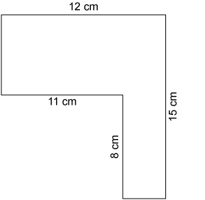 Area of Rectilinear Figures | Metric Units