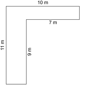Area of Rectilinear Figures | Metric Units