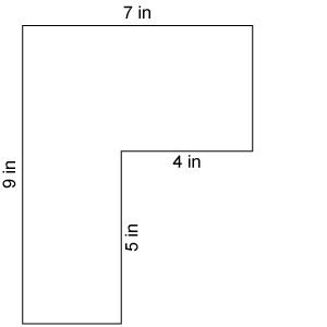 Finding Area of a Rectilinear Figures | Customary Units