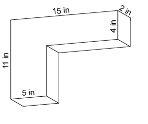 Volume of L-Shaped Prisms | Customary Units