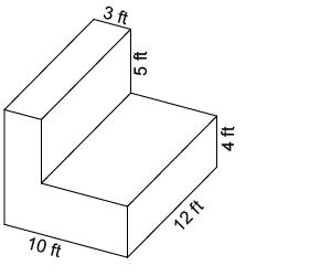 Volume of L-Shaped Prisms | Customary Units