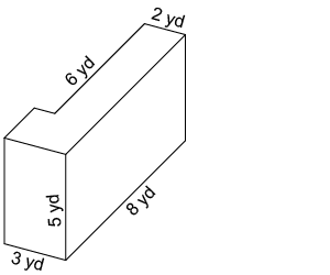 Volume of L-Shaped Prisms | Customary Units