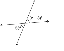Solving Equations to Find Vertical Angles
