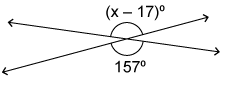 Solving Equations to Find Vertical Angles